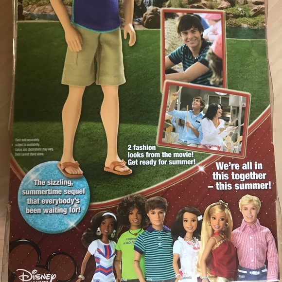 Disney | Toys | Disney High School Musical 2 Hsm2 Troy Doll Nwt | Poshmark